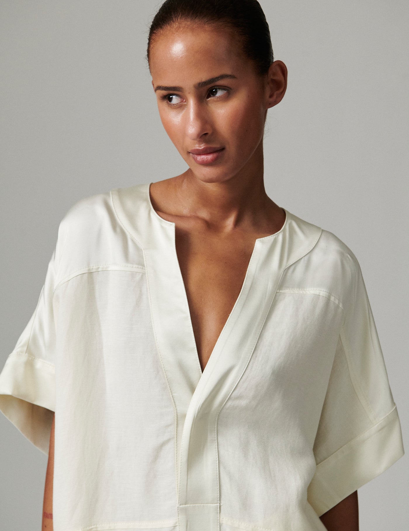 Garson - Contrast Linen - JET STREAM