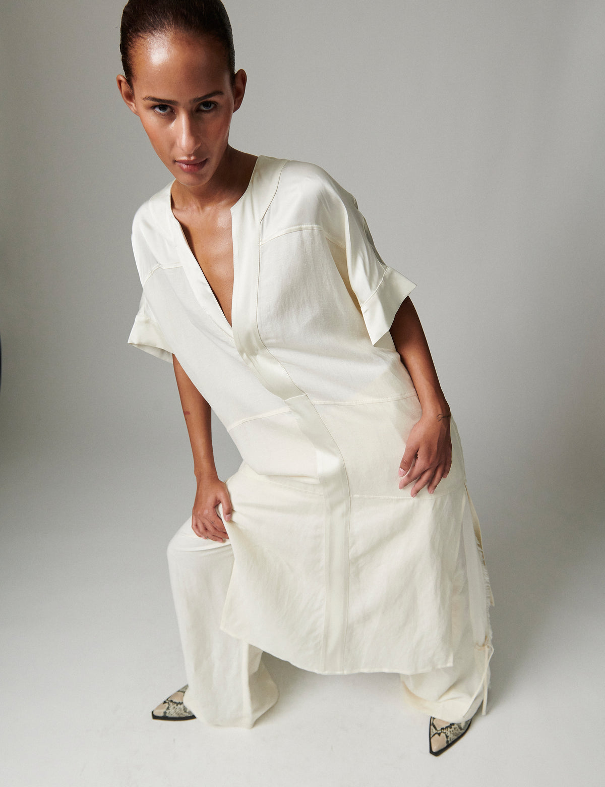 Garson - Contrast Linen - JET STREAM